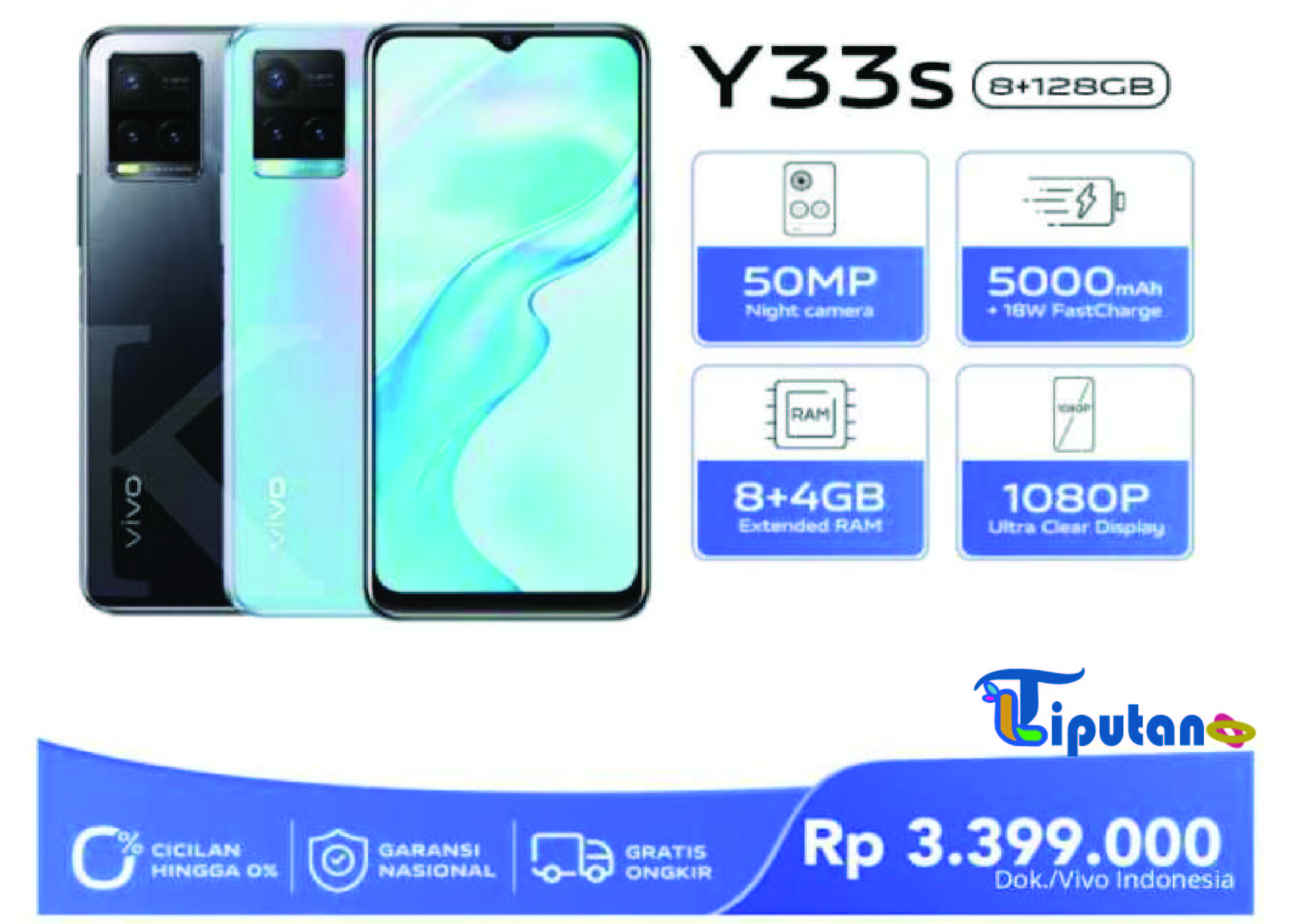 Spesifikasi dan Harga Seri Vivo Y33s | Tribun Liputan