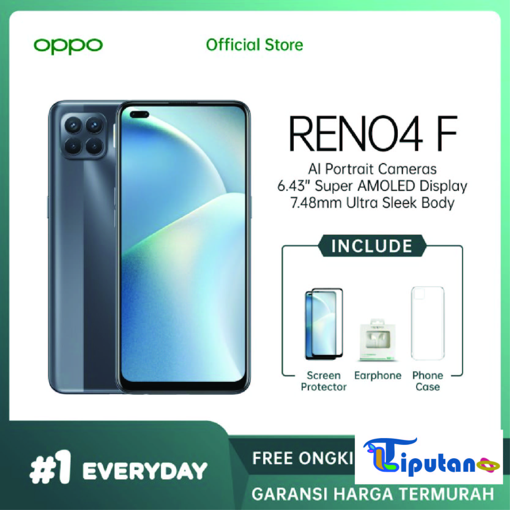 Ulasan Oppo reno 4 f Spesifikasi dan Harga | Tribun Liputan